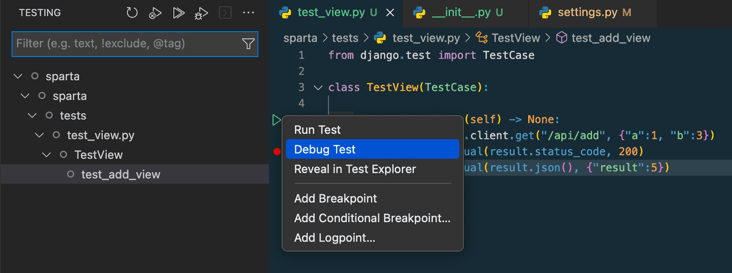 VScode에 Django 테스트 환경 구축하기